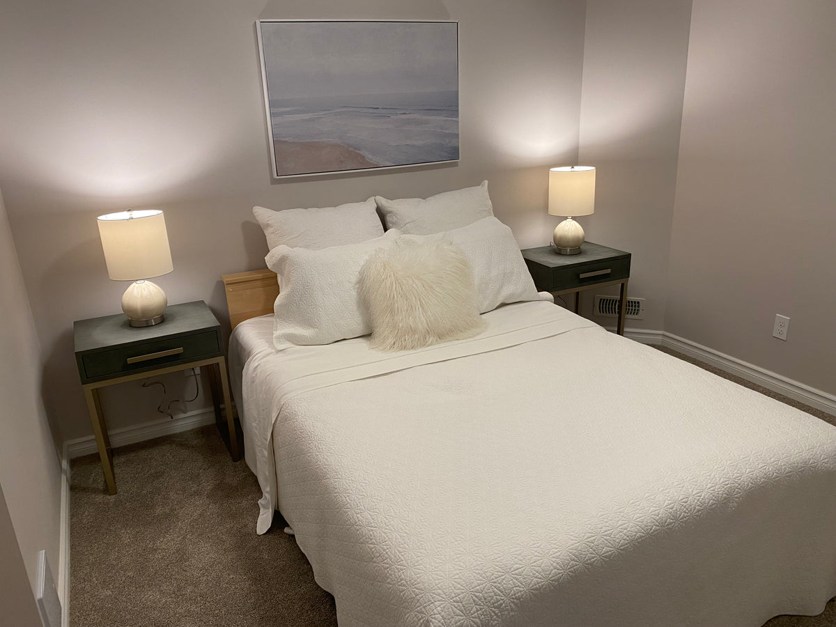 Queen - White Quilt Set – Exit, Staged Right!